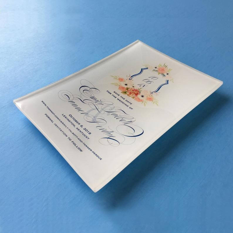 How to Preserve Your Wedding Invitation: Glass Tray | Emmaline Bride
