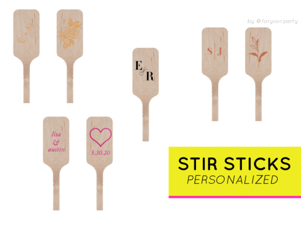 Top 10 Wedding Stir Sticks Personalized for the Best Bar Ever