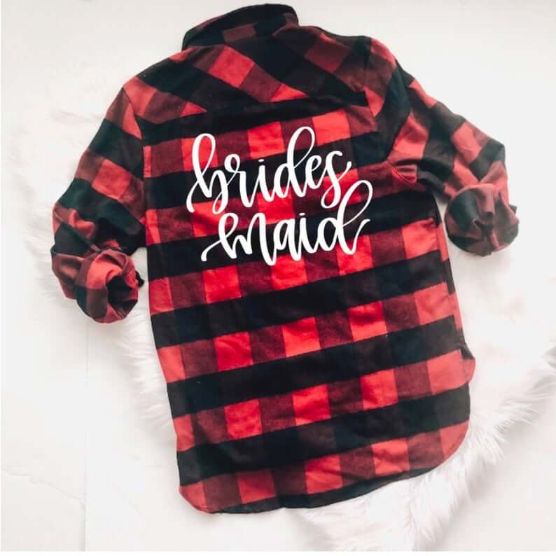 This Plaid Bride Shirt Is On Every Wedding Wishlist for Fall