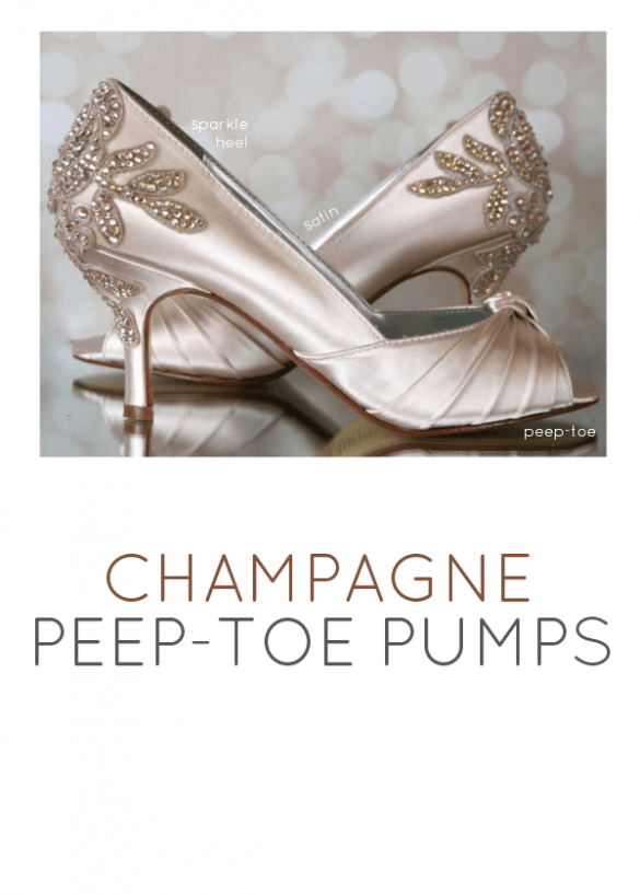 The 10 Best Champagne Colored Wedding Shoes for Bride (PHOTOS)