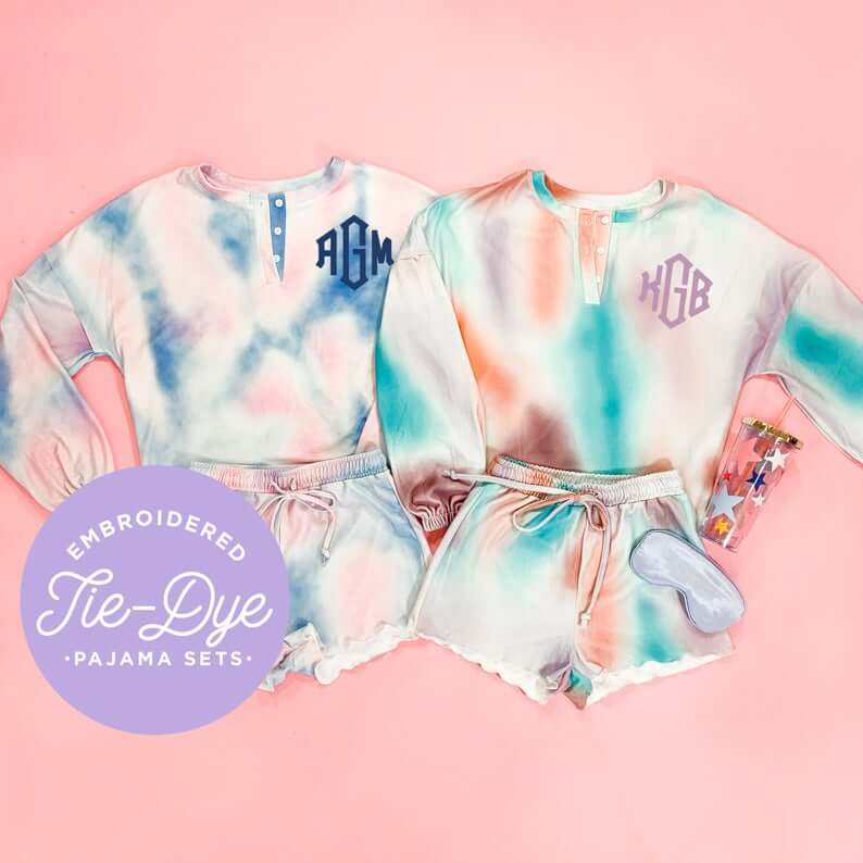Tie Dye Pajamas for Bridesmaids: The Getting Ready Outfit for 2020/2021