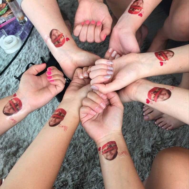 Groom's Face on a Tattoo: Where to Get Bachelorette Party Groom Tattoos