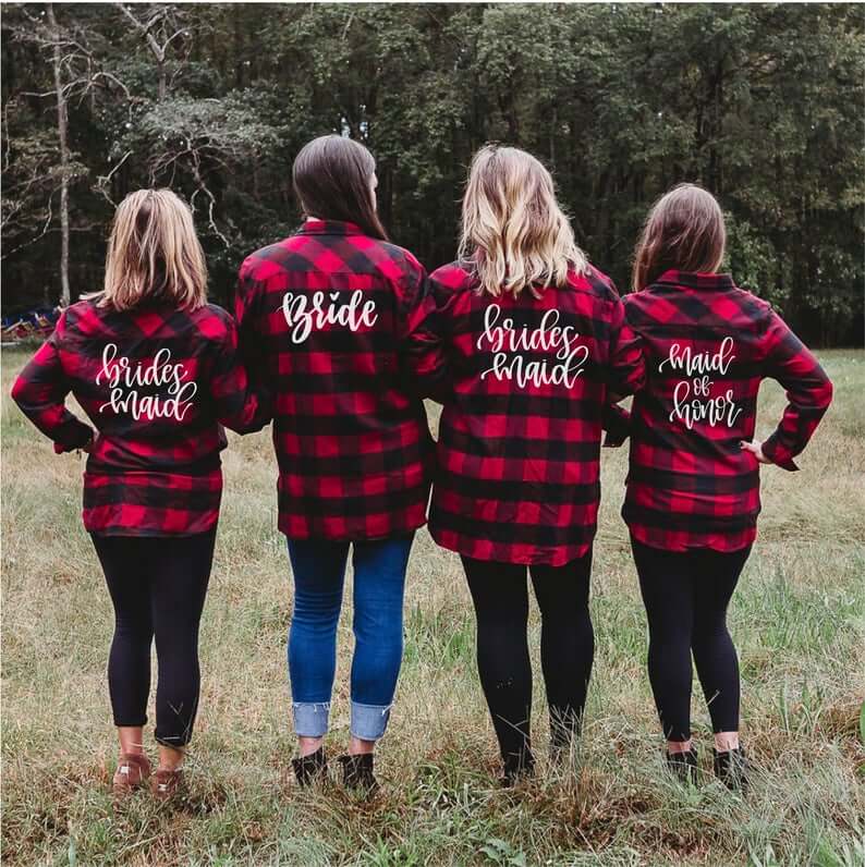 This Plaid Bride Shirt Is On Every Wedding Wishlist for Fall