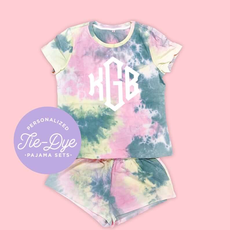 Tie Dye Pajamas for Bridesmaids: The Getting Ready Outfit for 2020/2021