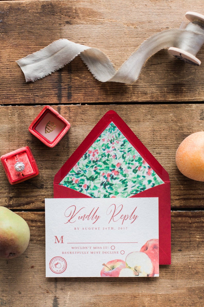 Apple-y Ever After: 34 Apple Themed Wedding Ideas (PHOTOS)