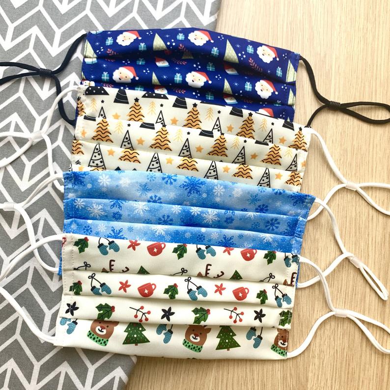 These Christmas Face Masks on Etsy Are Festive + So Extra for 2020