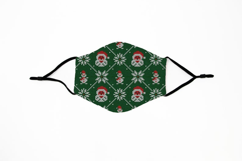 These Christmas Face Masks on Etsy Are Festive + So Extra for 2020