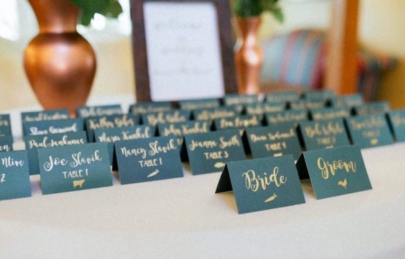 How To: Meal Choice Stickers for Wedding Place Cards | Emmaline Bride