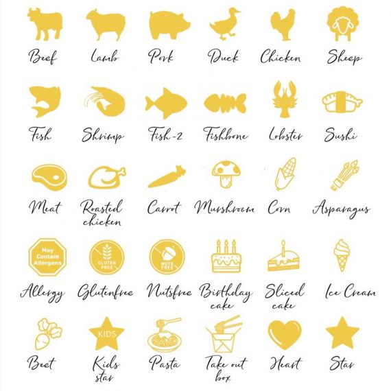 How To: Meal Choice Stickers for Wedding Place Cards | Emmaline Bride