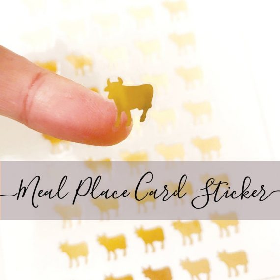 How To: Meal Choice Stickers for Wedding Place Cards | Emmaline Bride