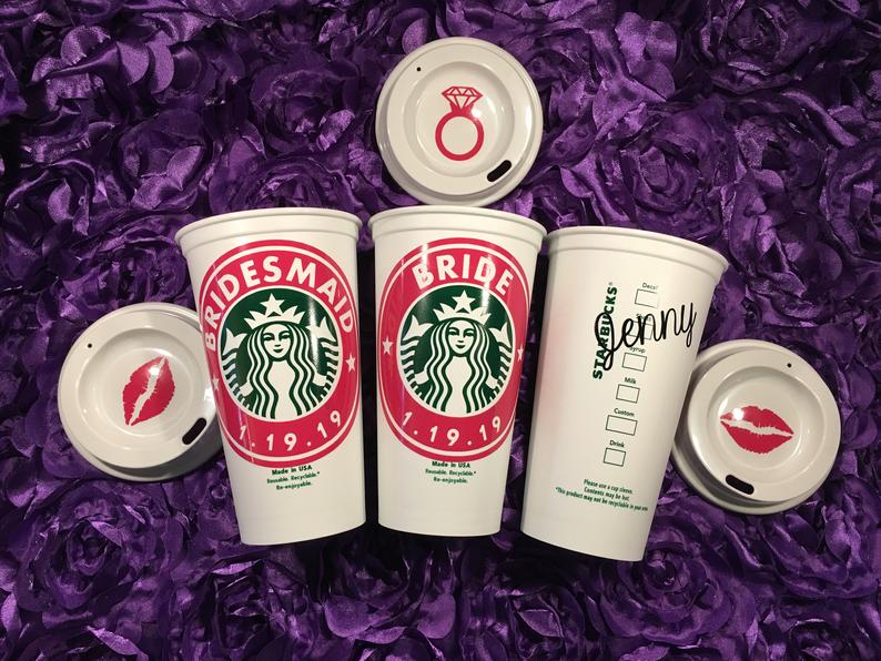 These Coffee Cups Personalized with Names and Lids Make Great Gifts