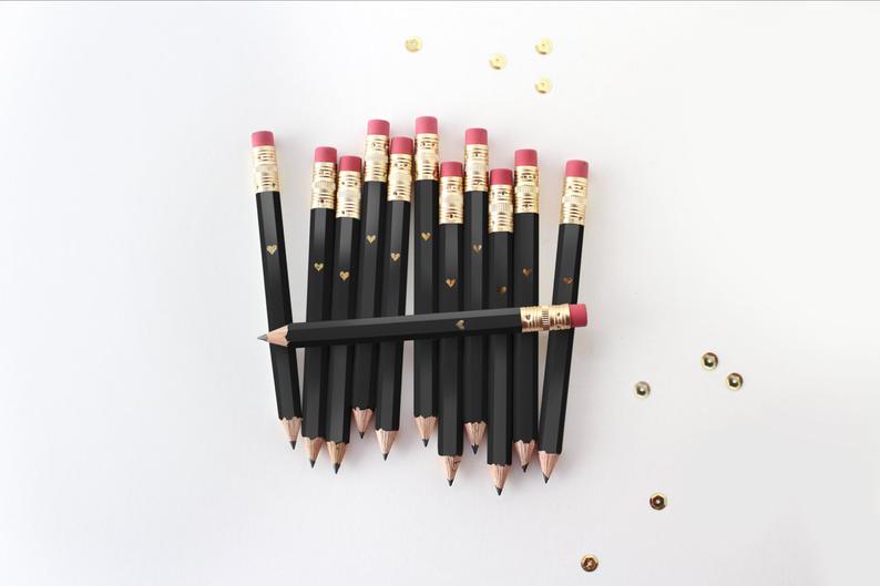 Mini Pencils for Wedding -- HANDMADE-A-DAY | Emmaline Bride Wedding Blog