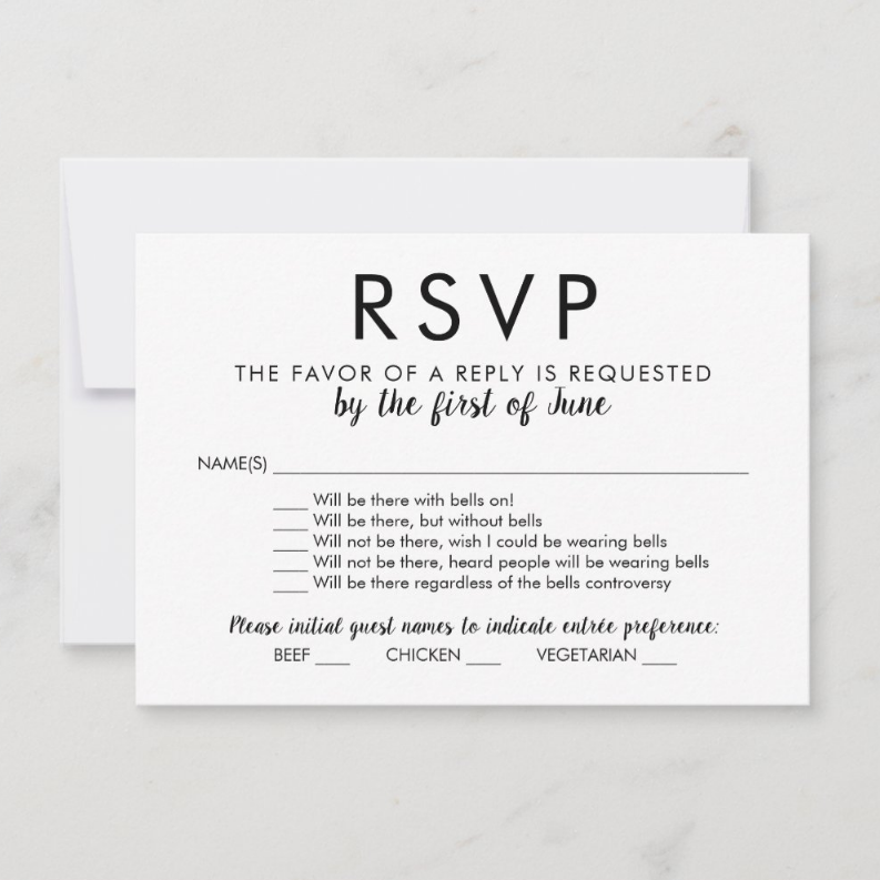 18 Fun RSVP Cards (+ Wording) That Make Responses 100x More Fun