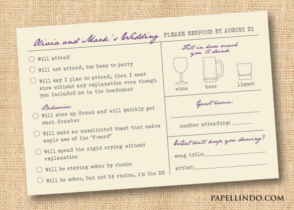 18 Fun RSVP Cards (+ Wording) That Make Responses 100x More Fun