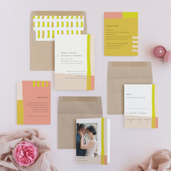 Fun Colorblock Wedding Ideas You'll Want To Steal | Emmaline Bride