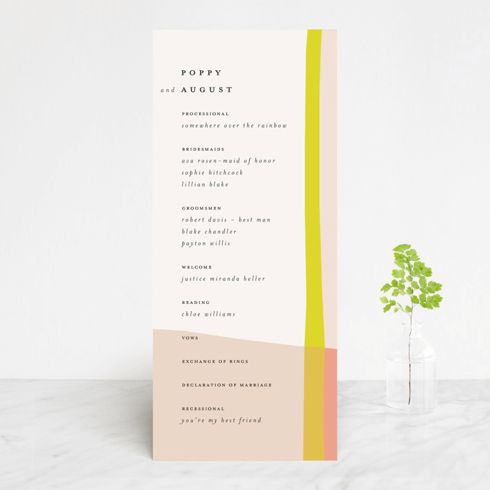 Fun Colorblock Wedding Ideas You'll Want To Steal | Emmaline Bride