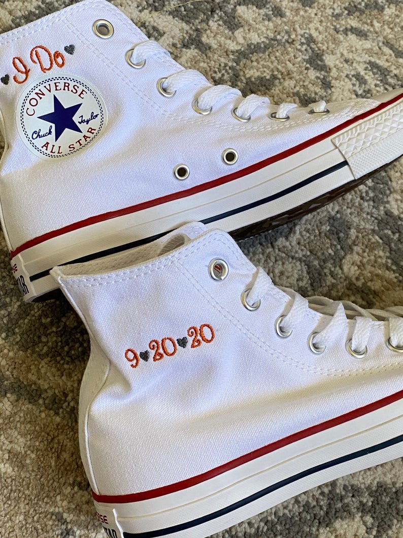 Wedding Shoes That Say I Do: Bridal Shoe Decals, Sneakers + Sandals!