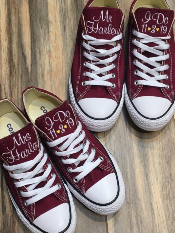 Wedding Shoes That Say I Do: Bridal Shoe Decals, Sneakers + Sandals!