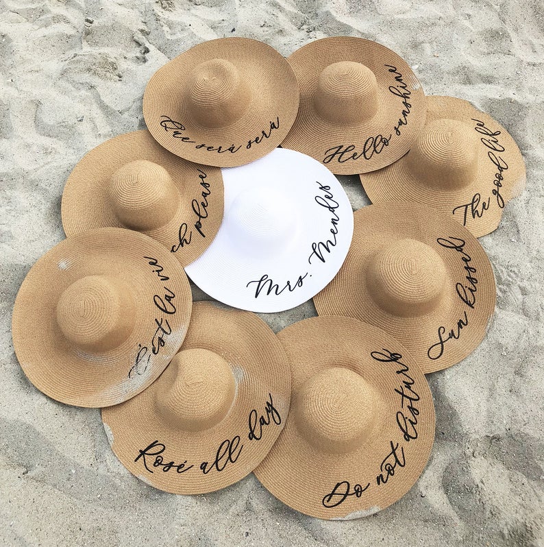 Where to Buy Bachelorette Party Sun Hats | Emmaline Bride