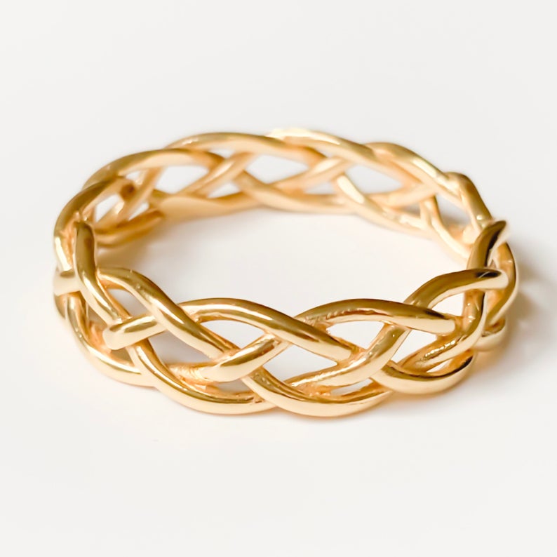 The 10 Best Gold Braided Rings Etsy Made (+ Beyond) | Emmaline Bride