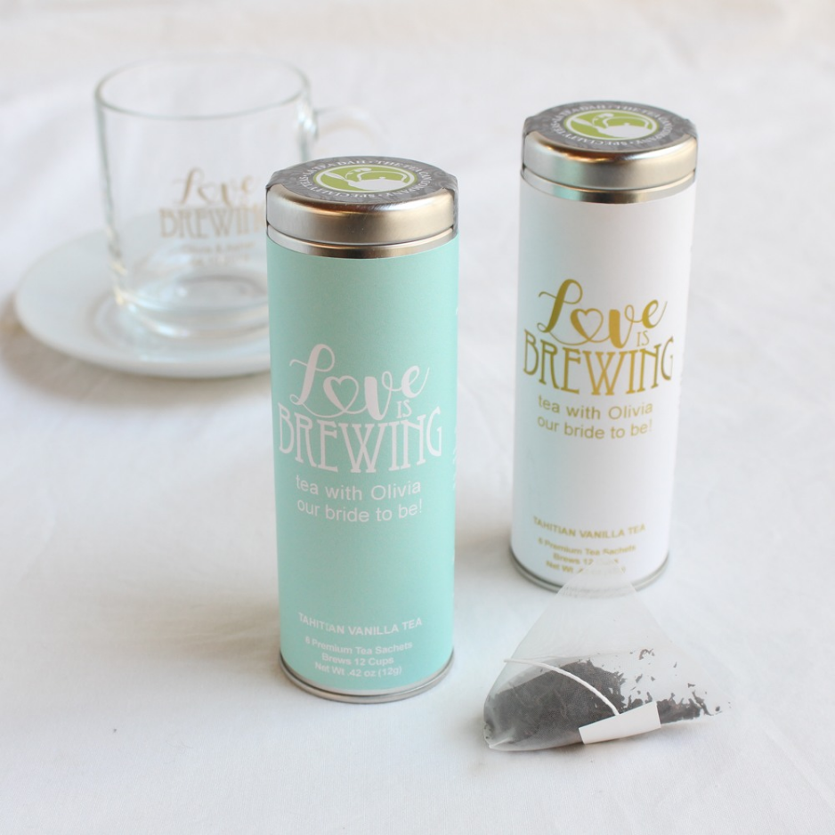 Where to Get Tea Wedding Favors: Tea Bag, Tube, Loose Tea + More