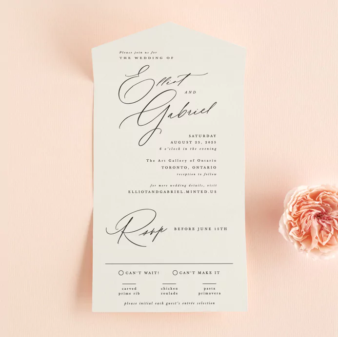 Here's the Best Wedding Invitations That Include Everything in One