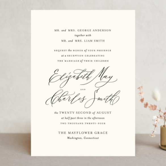 12 Best Elopement Reception Invitations for 2023 Post-Wedding Parties