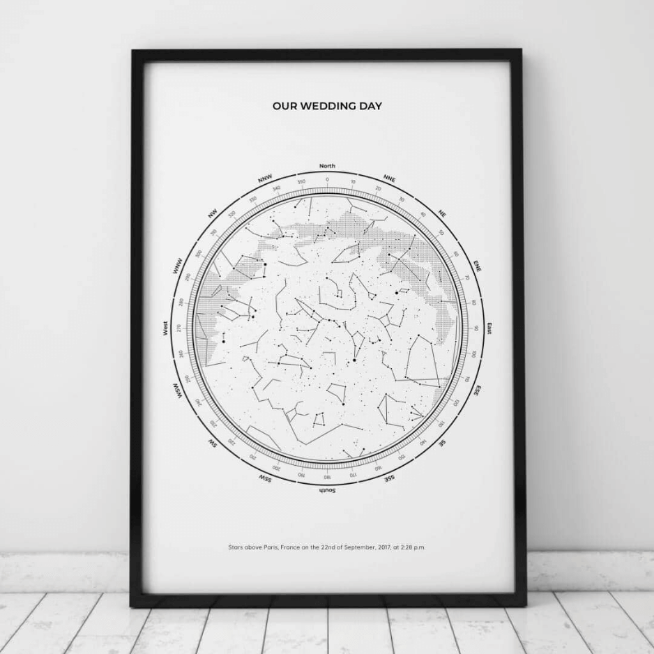Star Map Gifts: Your Moment Captured Under the Stars | Emmaline Bride