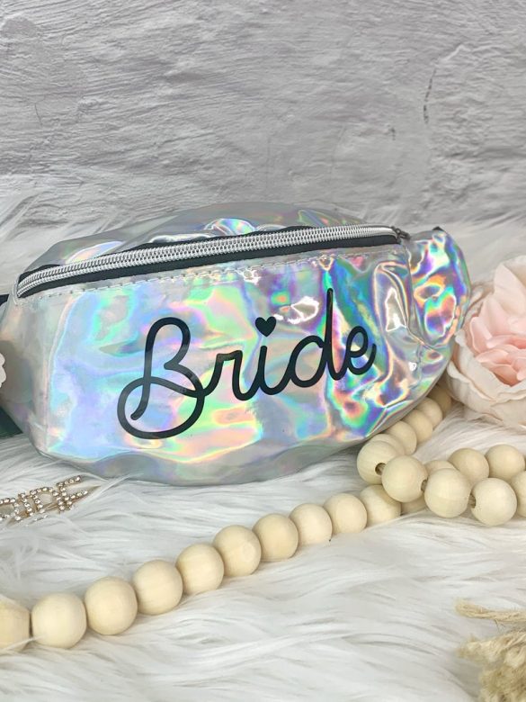 Cute Fanny Pack for Wedding: Holographic + Fun | Emmaline Bride