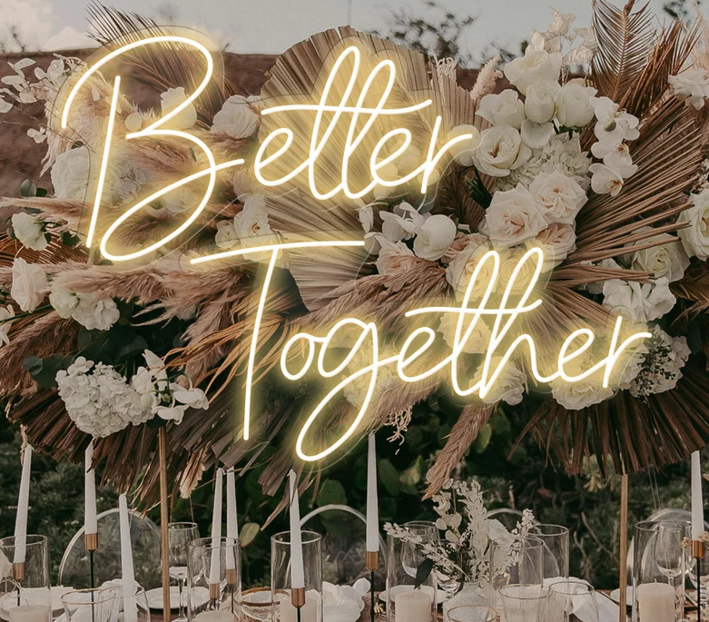 16 Best Neon Wedding Signs to Light Up the Night
