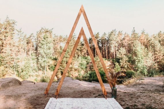 Where to Get a Triangle Wedding Arch | Emmaline Bride