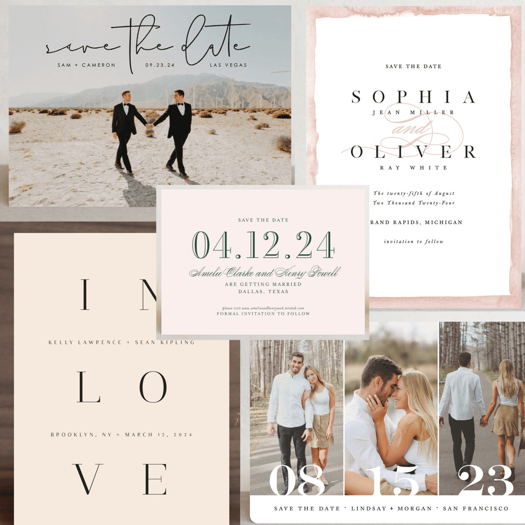 16 Most Classic Save the Date Cards for Weddings