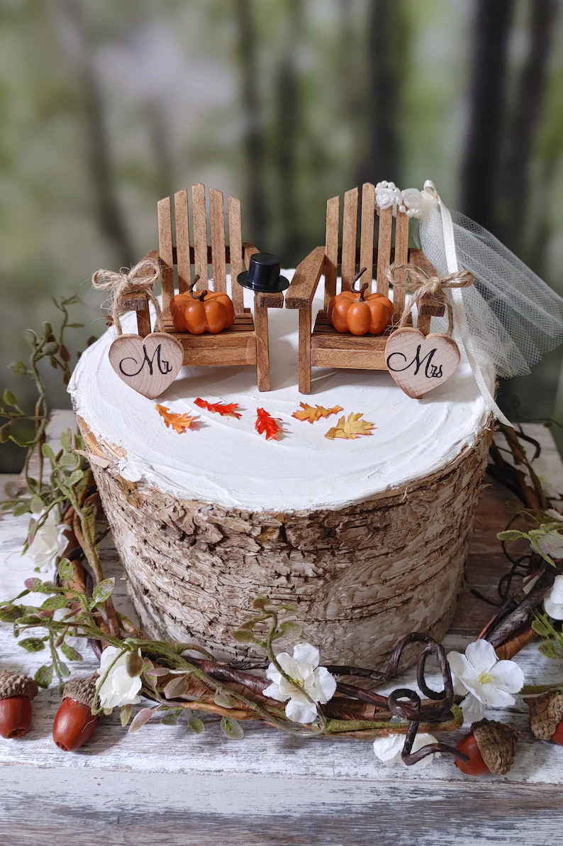 This Rustic Fall Cake Topper Is a Best-Seller | Emmaline Bride Wedding Blog