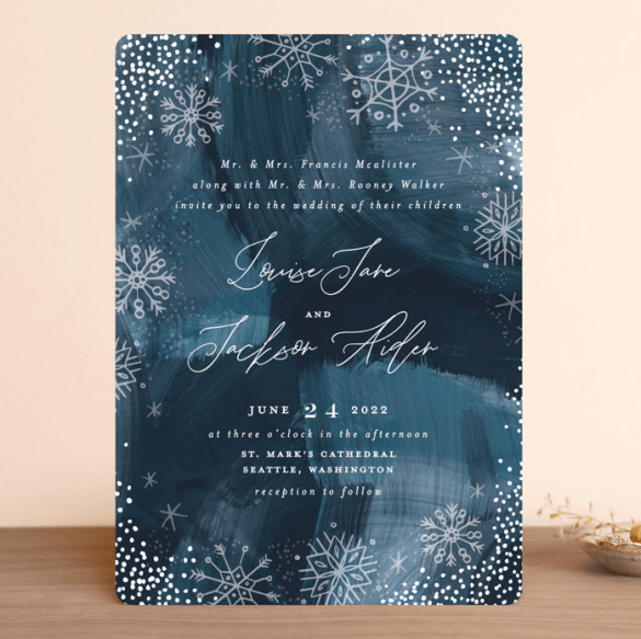 20 Best Winter Wedding Invitations That Are Elegant for the Season