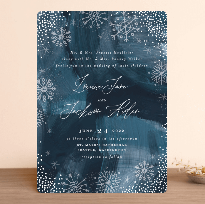 20 Best Winter Wedding Invitations That Are Elegant for the Season