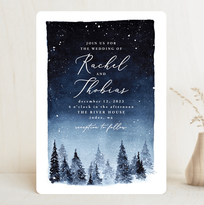 20 Best Winter Wedding Invitations That Are Elegant for the Season