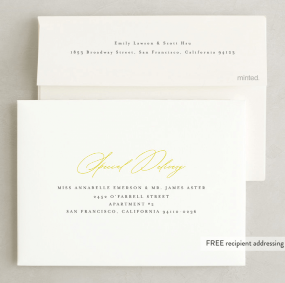 Should Wedding Invitations Be Hand Addressed? | Emmaline Bride