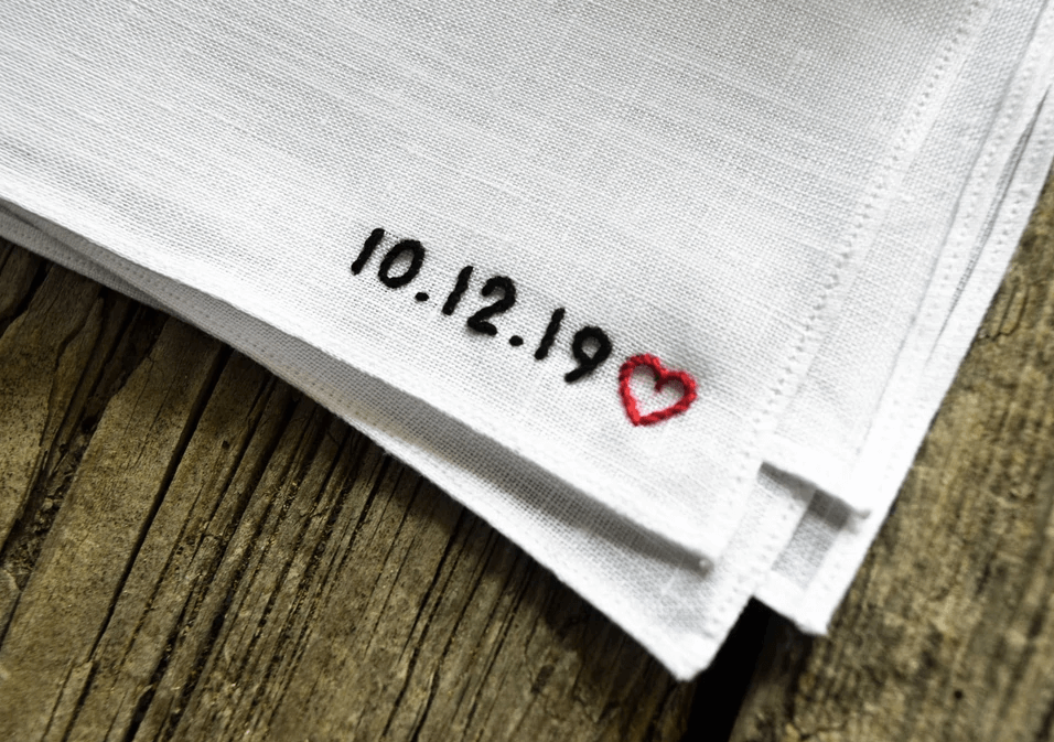 12 Best Wedding Handkerchief Embroidery Designs | Emmaline Bride