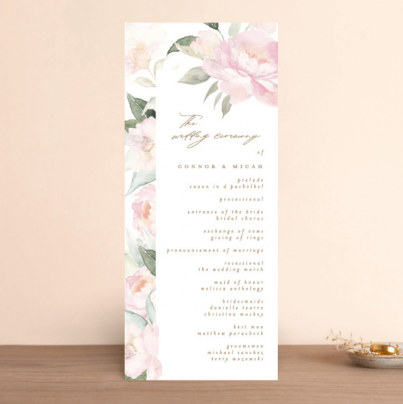 Here's EXACTLY What to Put on Ceremony Programs | Emmaline Bride