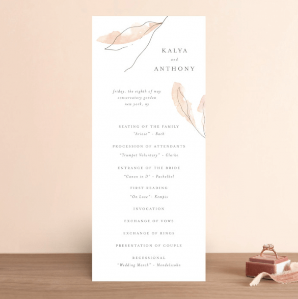 Here's EXACTLY What to Put on Ceremony Programs | Emmaline Bride