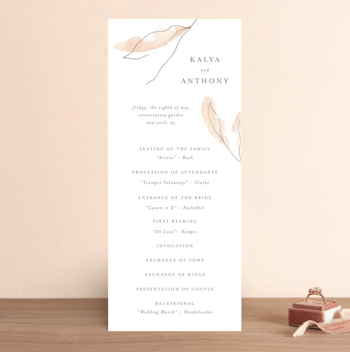 Here's EXACTLY What to Put on Ceremony Programs | Emmaline Bride