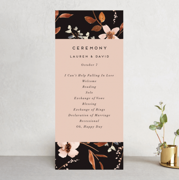 Here's EXACTLY What to Put on Ceremony Programs | Emmaline Bride