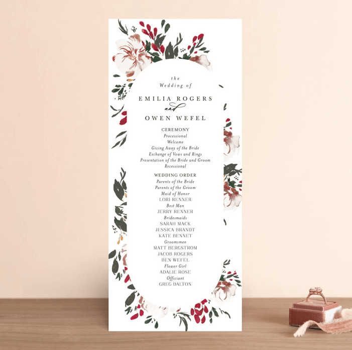 Here's EXACTLY What to Put on Ceremony Programs | Emmaline Bride