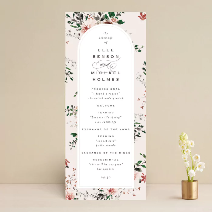 Here's EXACTLY What to Include on Ceremony Program | Emmaline Bride