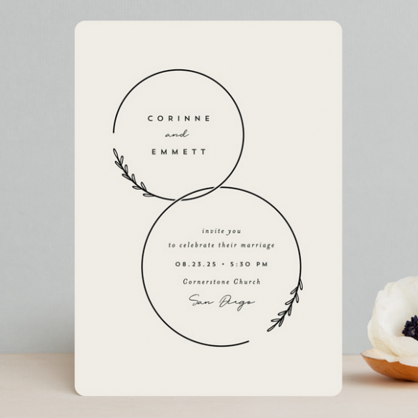 Simple Wedding Invites That Are Modern + Minimalist