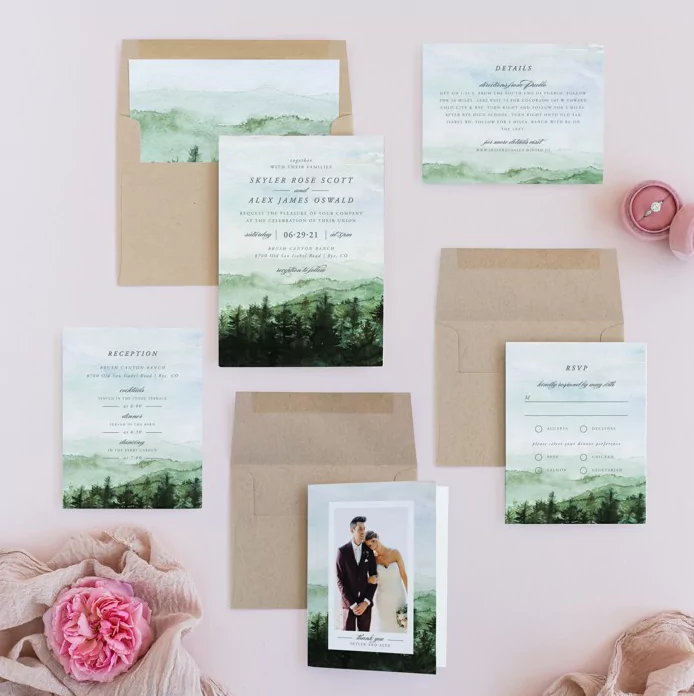 9 of the Best Places for Rustic Wedding Invitations for 2023