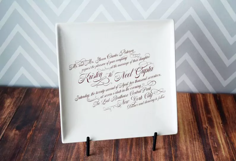 Wedding Plates: The Best Personalized Gift for the Modern Couple