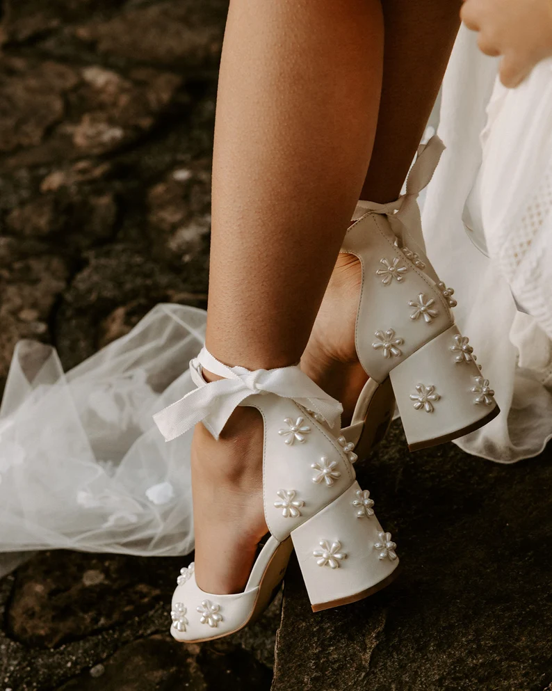 18 Pearl Bridal Shoes to Rock at Your Wedding: Heels, Flats, More!