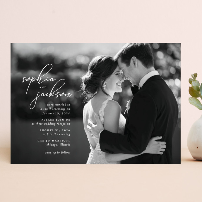 24 Chic Photo Wedding Invitations for Picture-Perfect Invites