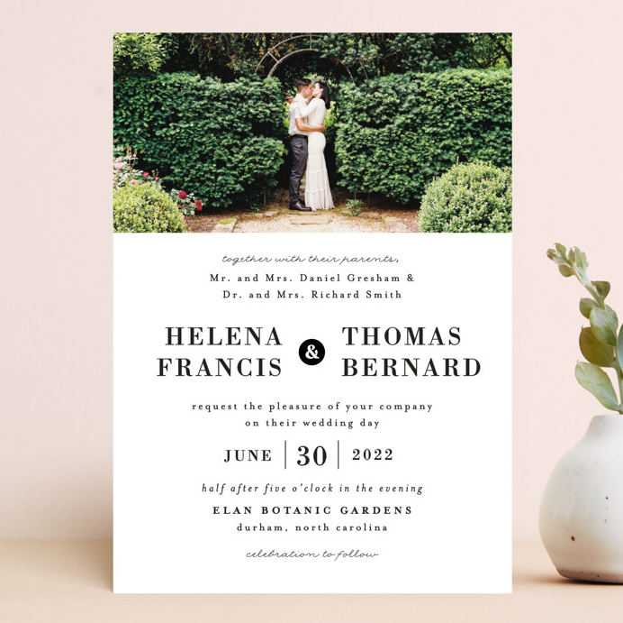 24 Chic Photo Wedding Invitations for Picture-Perfect Invites